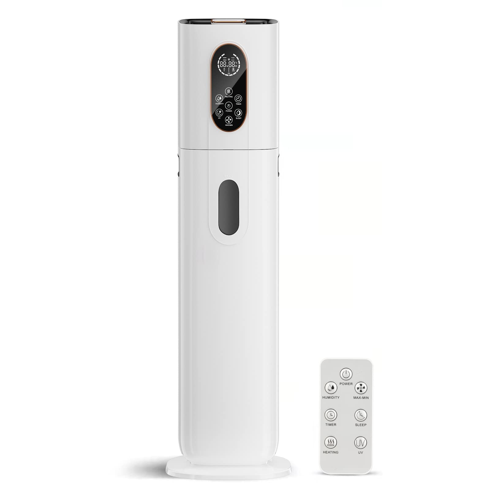 Humidifier for Large Room Bedroom, BITOWAT Warm & Cool Mist Humidifiers 9L/2.38 Gallon, Top Fill, Essential oil Tray, Custom Humidity, 3 Mist Level, Timing Setting, Remote Control