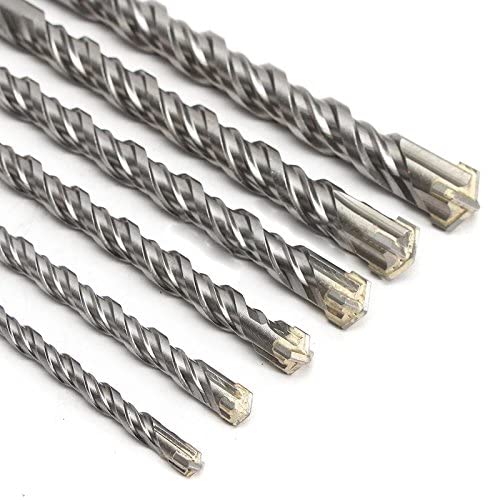 Baorder SDS-Plus Hammer Drill Bit Set,8Pcs Carbide-Tipped Masonry Drill Bits for Concrete,Stone,Brick and Similar Materials (Accessories for Rotary Hammers)