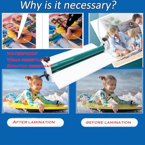 INTBUYING Laminating Machine Manual Laminator Machine Laminator Machine with Laminating Sheets 25 in Cold Laminator Machine for Personal Office