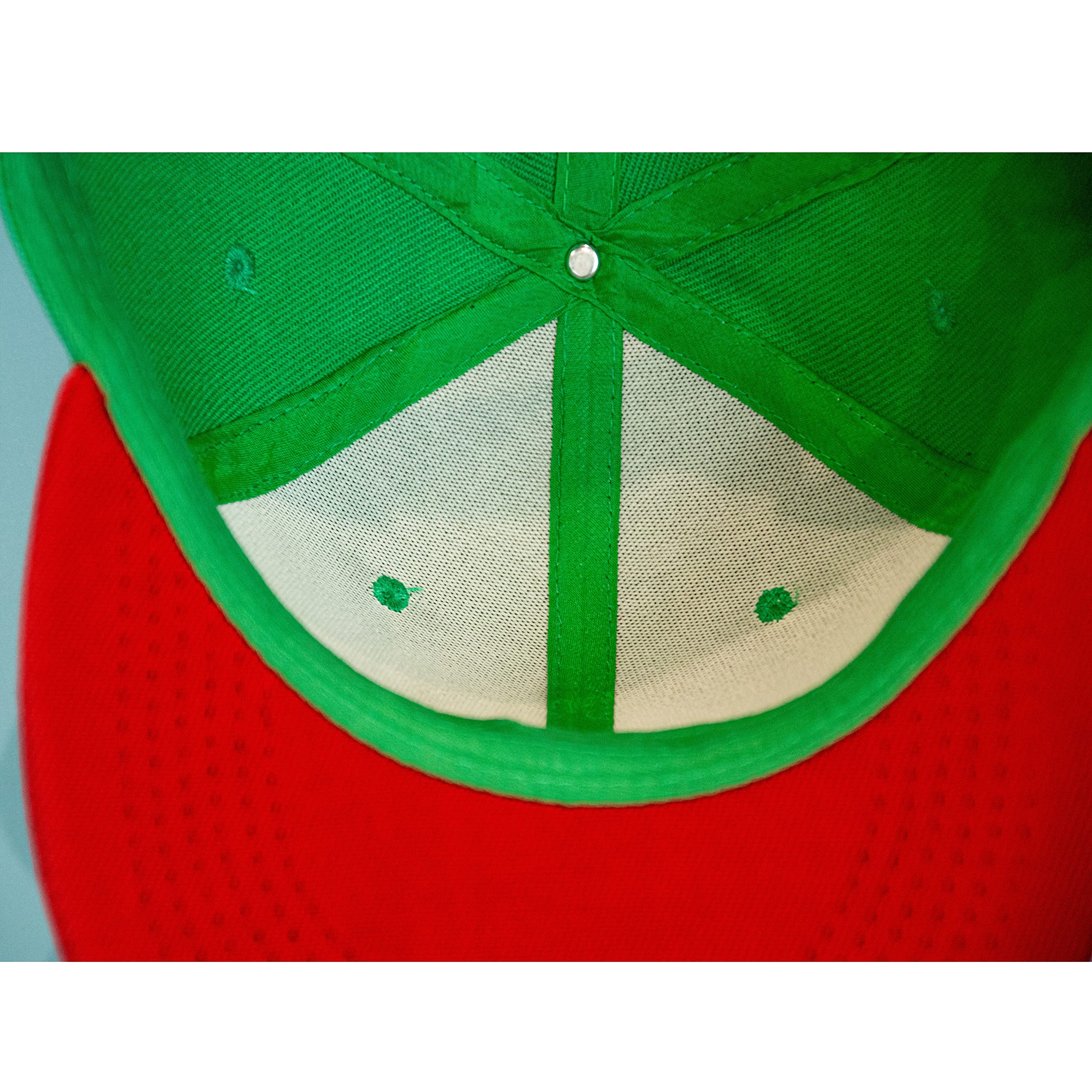 All That Kel Men's Baseball Cap, Basketball Hat Green/Red,Adjustable Snapback Embroidered Dad Hat