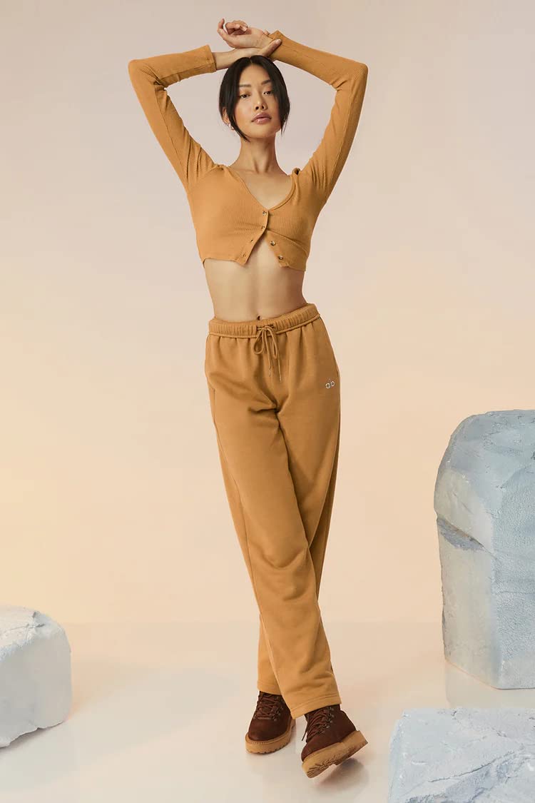 Alo Yoga Accolade Straight Leg Sweatpant, Toffee Large