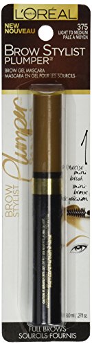 L'Oréal Paris Brow Stylist Brow Plumper, Light to Medium, 0.27 fl. oz. (Packaging May Vary)