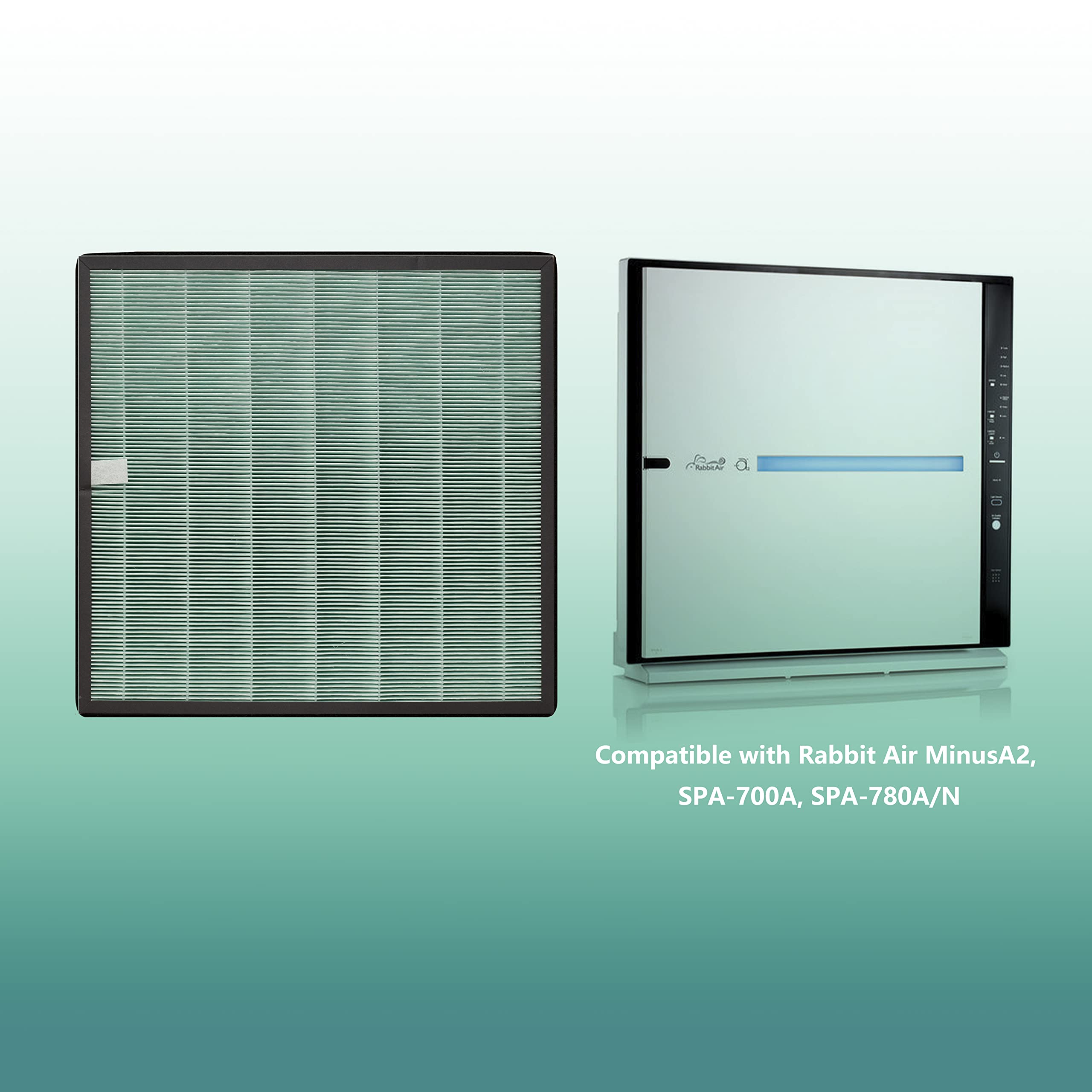 Hichoryer MinusA2 Filter Replacement Kit Compatible with Rabbit Air MinusA2 Models SPA-700A & SPA-780A/N