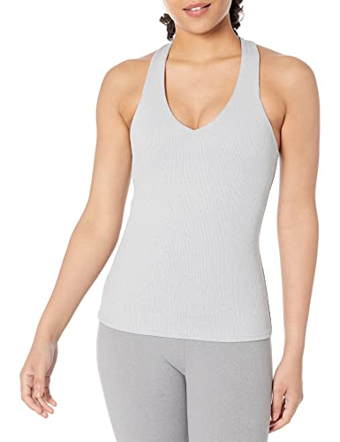 Alo Yoga Women's Elevate Tank Top, Athletic Heather Grey, Medium
