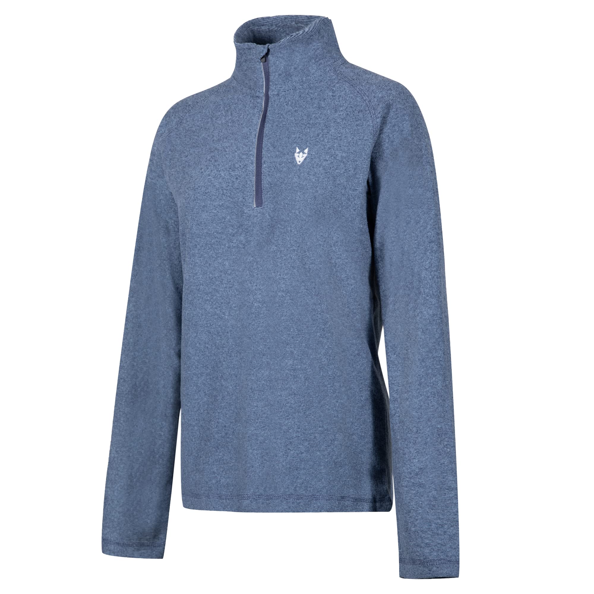 ALPHA CAMP Women's 1/4 Zip Pullover T shirt Long Sleeve Quick Dry Micro Fleece Sweatshirt Blue