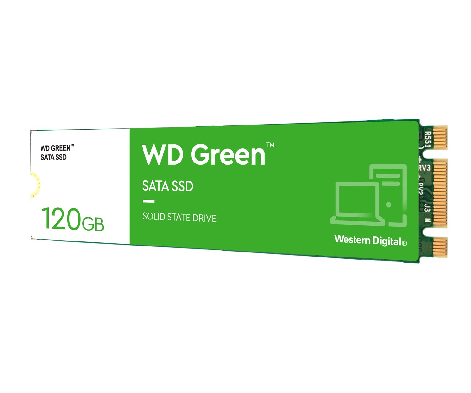 Western Digital WDS120G2G0B WD Green 120 GB Internal Solid State Drive - SATA - M.2 2280, 120GB