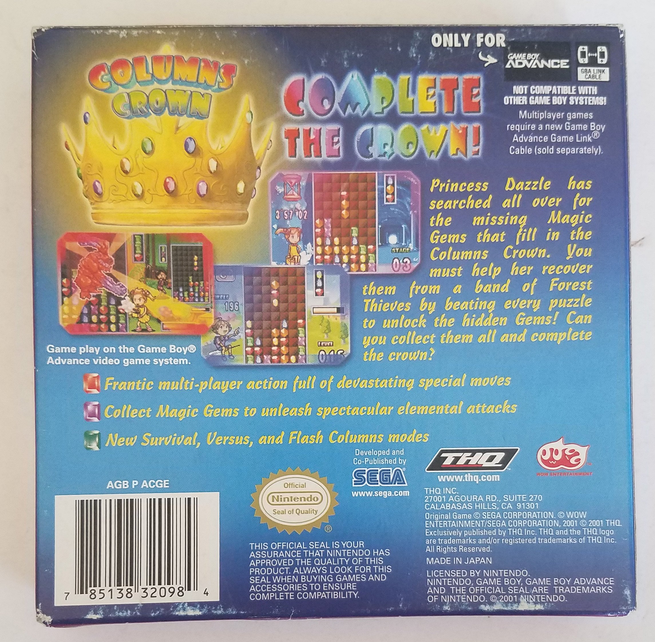 Columns Crown - Game Boy Advance