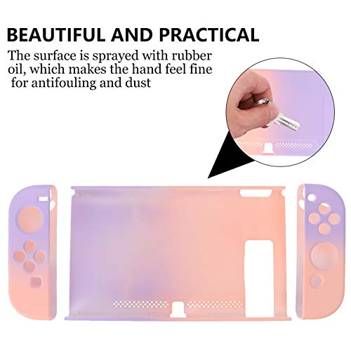 ibasenice Case Cover Compatible for Switch Game Shell Handheld Grip Controller Back Plate Replacement