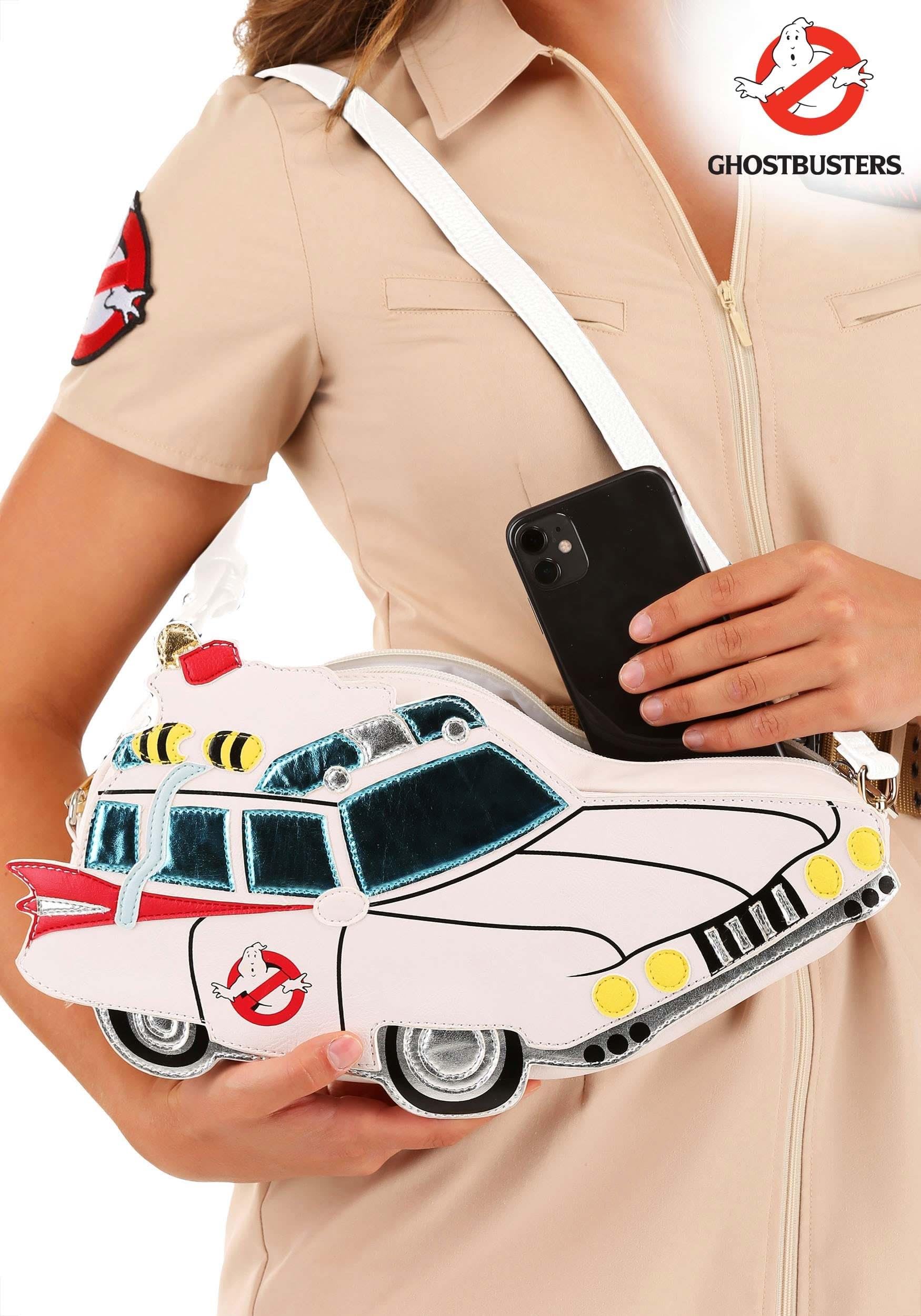 Fun Costumes Ghostbusters Ecto-1 Car Handbag, Ghostbuster Adjustable Strap Crossbody Purse for Women, Ghostbusters Wallet Standard