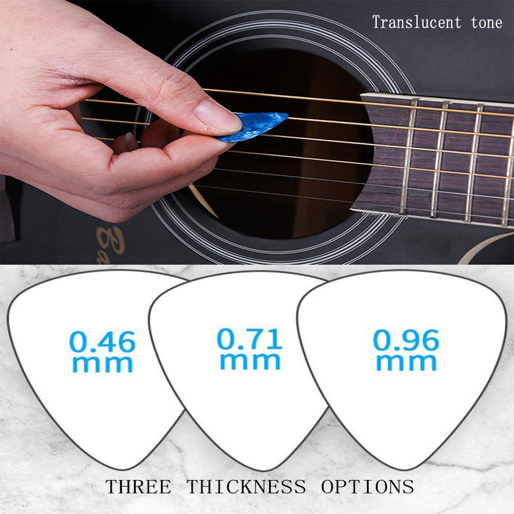Guitar Fretboard Stickers, Kimlong Color Coded Note Decals Fingerboard Frets Map Sticker for Beginner Learner Practice Fit 6 Strings Acoustic Electric Guitars with 5 Guitar Picks & 1 Bridge Pin Puller