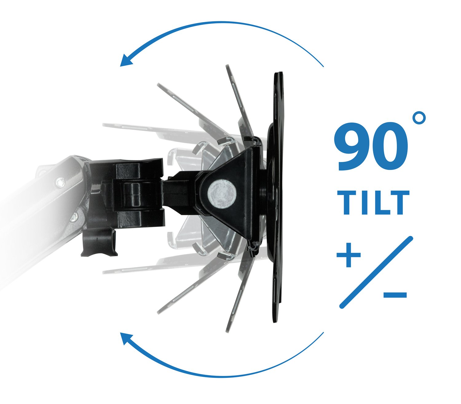 Mount-It! MI-4PC313G Triple Desk Monitor Mount, Gray
