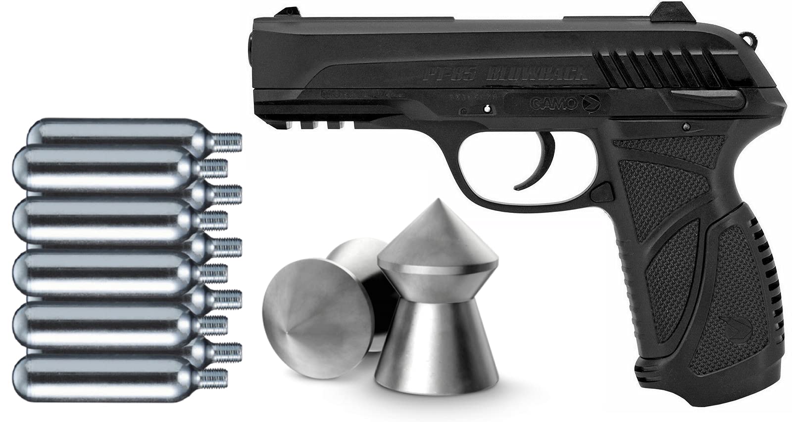 ArmyBoy Gamo PT-85 Blowback - Powerful CO2-Powered .177 Cal Pellet Air Pistol - 450 FPS | Bundle