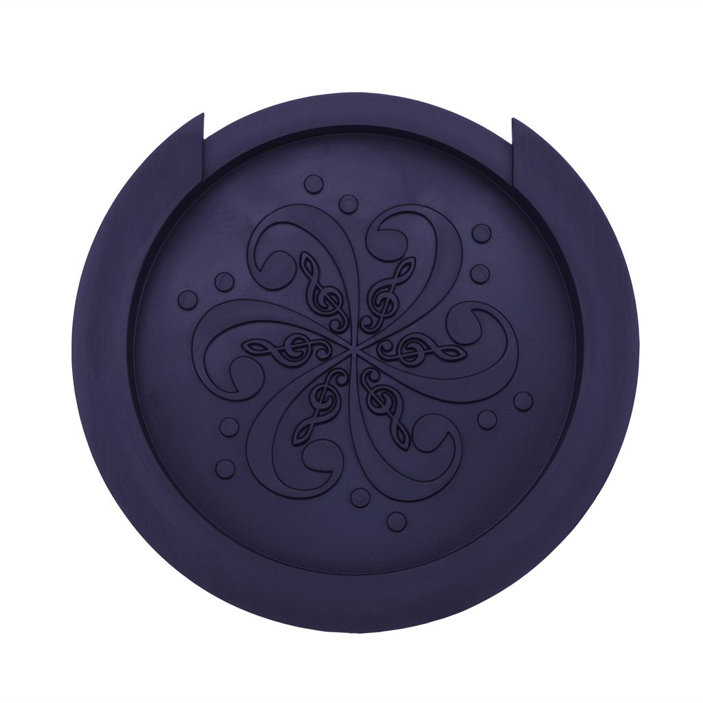 Guitar Soundhole Cover, 4 inch Sound hole Rubber Cover for Acoustic Guitar (Brown)