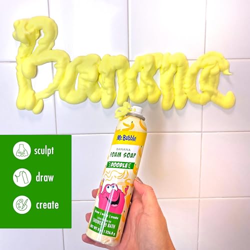 Mr. Bubble Twin Pack Foam Soap - Sculpt and Draw in the Tub; Soft, Moldable, Gentle, Scented Foam (Pack of 2, 8 fl oz Each)