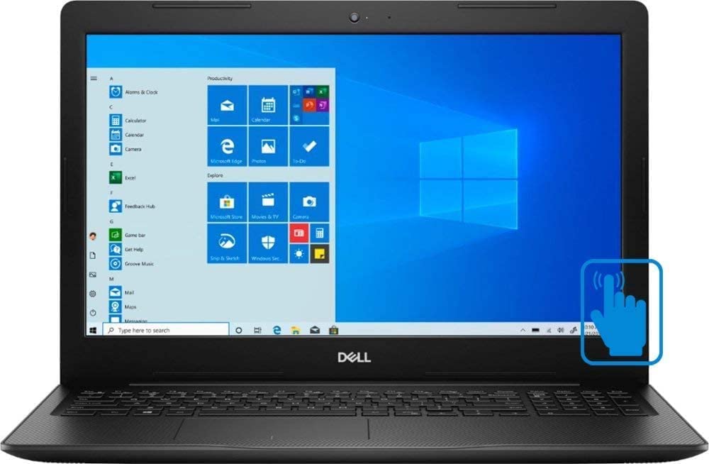 Dell Inspiron 3593 15.6" FHD Touchscreen Laptop, 10th Generation Intel Core i7-1065G7 Processor,12GB RAM,512GB SSD+1TB HDD, HDMI, WiFi, Bluetooth, Windows 10/11 Home, Black