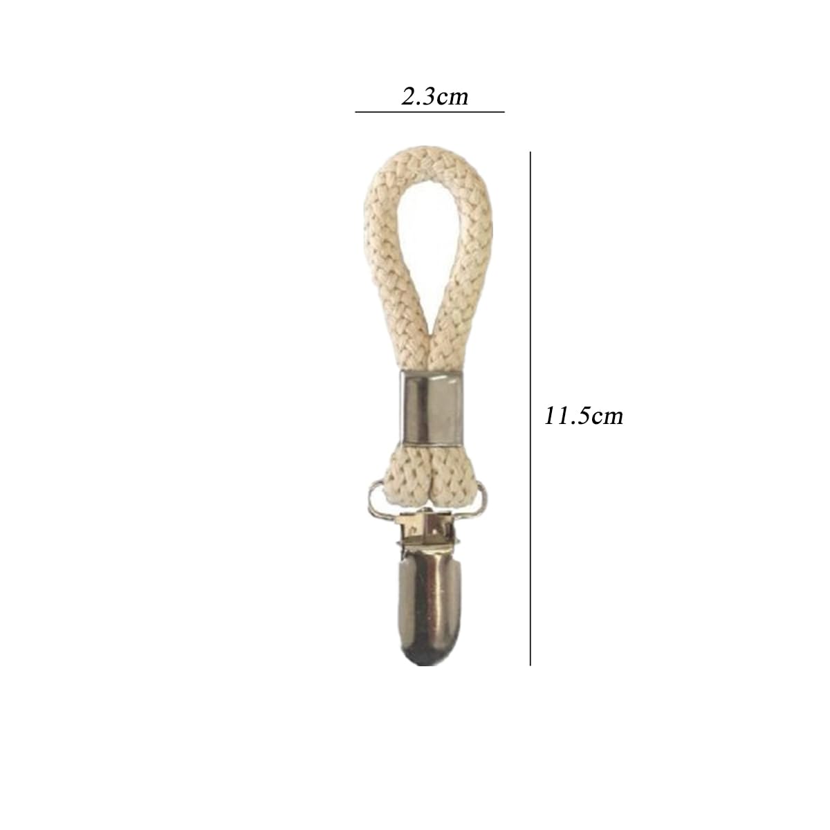 Xzhixiao 4pcs Rust-Resistant Metal Cotton Rope Towel Clips, Hanging Clips for Drying Towels and Other Fabric Items, Suitable for Home Bathrooms