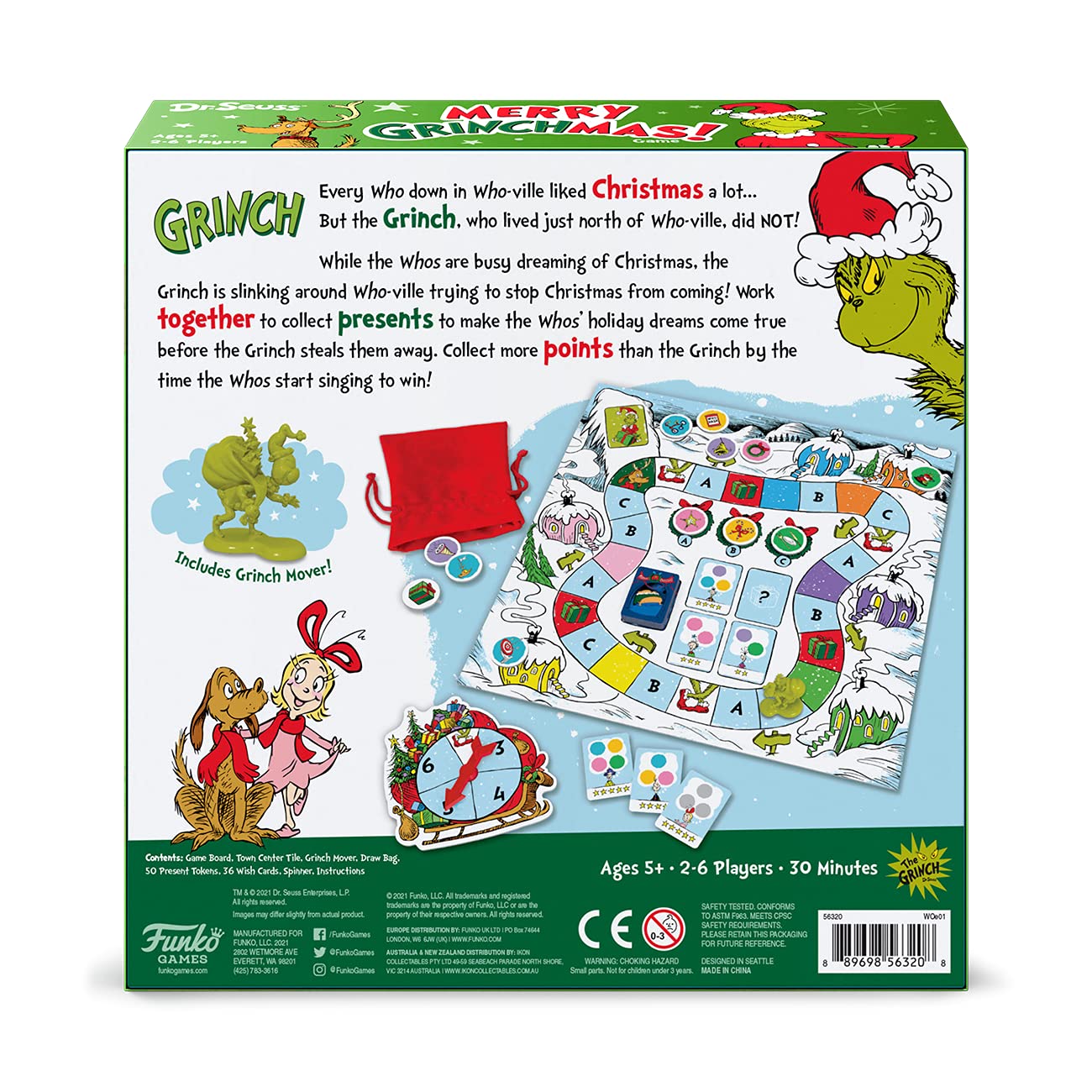 Funko POP Dr. Seuss: Merry Grinchmas!,Multicolor,56320