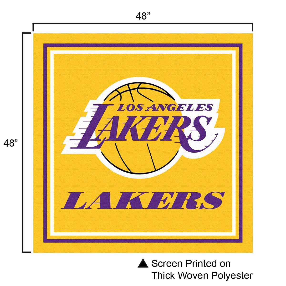 WinCraft Los Angeles Lakers Logo Tablecloth and Square Table Cover Overlay