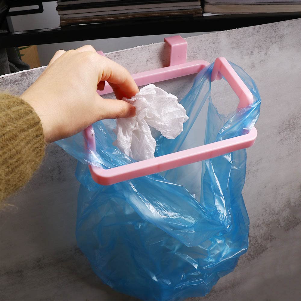 generic Over The Cabinet Garbage Bag Rack, Hanging Garbage Bags Holder Trash Bag Holder Rack for Kitchen Cabinets Doors and Cupboards(Beige), AM15SD0CRK5US