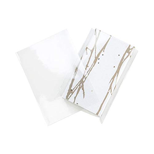 ClearBags Flat Open Top Bags, 2 1/2 x 3 1/2, 100 Pack, Clear Photo Storage Bag, Plastic Sleeves, Sheets for Card, Art, Crafts, Crystal Clear, Archival Safe, B23CNFA