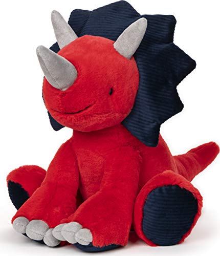 GUND Carson Triceratops Dinosaur Plush Stuffed Animal, Red and Blue, 12"