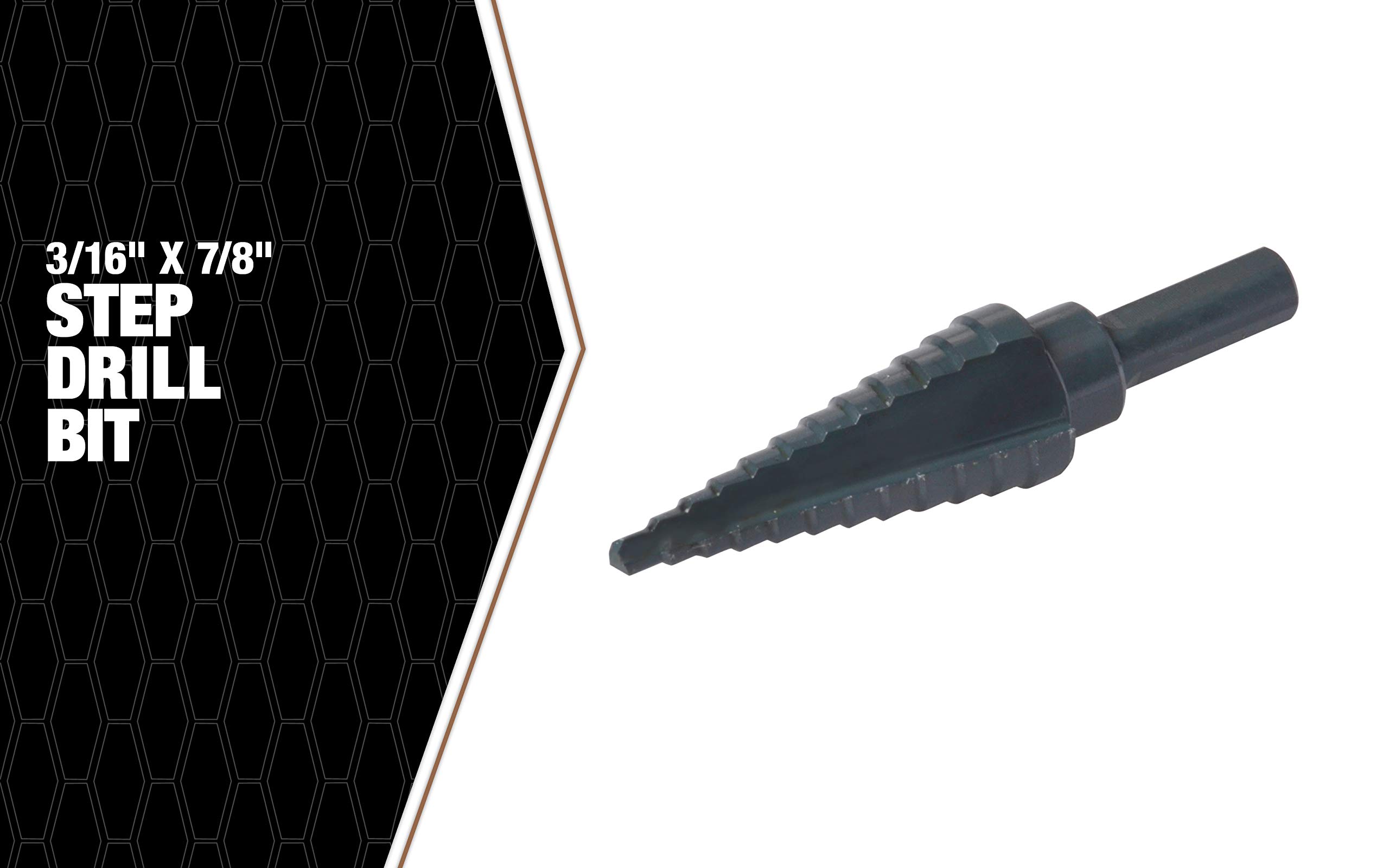 Southwire STEP BIT, DBL STRT FLUTE 3/16" TO 7/8"