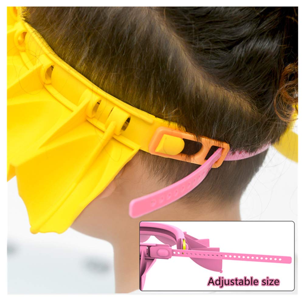 Baby Shower Cap for Washing Hair Toddler Hair Washing Shield Bath Visor for Toddlers Adjustable Shower Cap