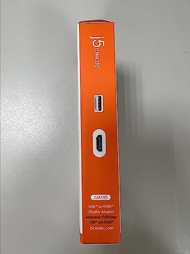 j5create USB to HDMI Display Adapter- USB to HDMI 1080P Cable Converter Adapter for Windows (JUA195)