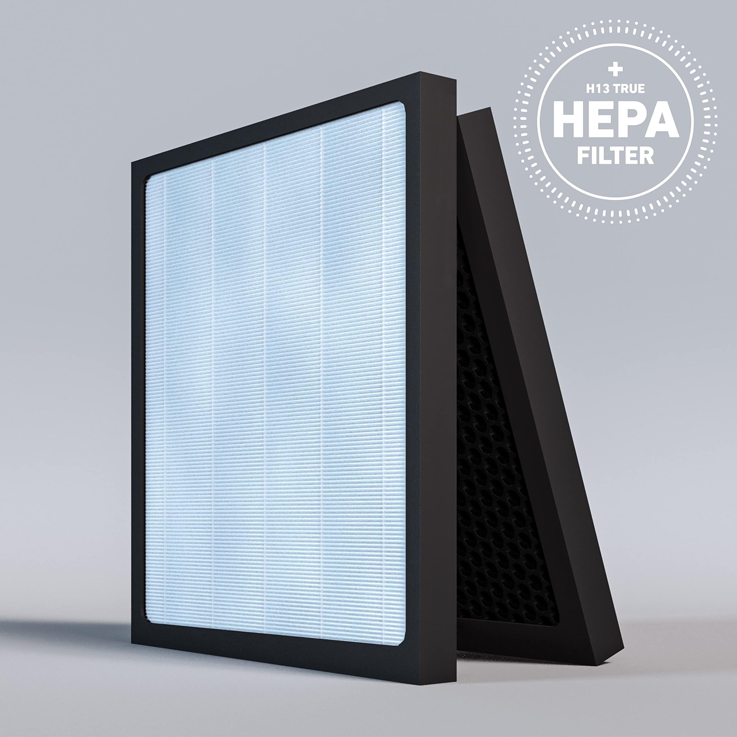 HATHASPACE Air Purifier HEPA Filter Replacement - Certified Filters for HSP001 Smart Purifiers - Easy to Install, Improved Air Quality - H13 True HEPA, 2 Pack
