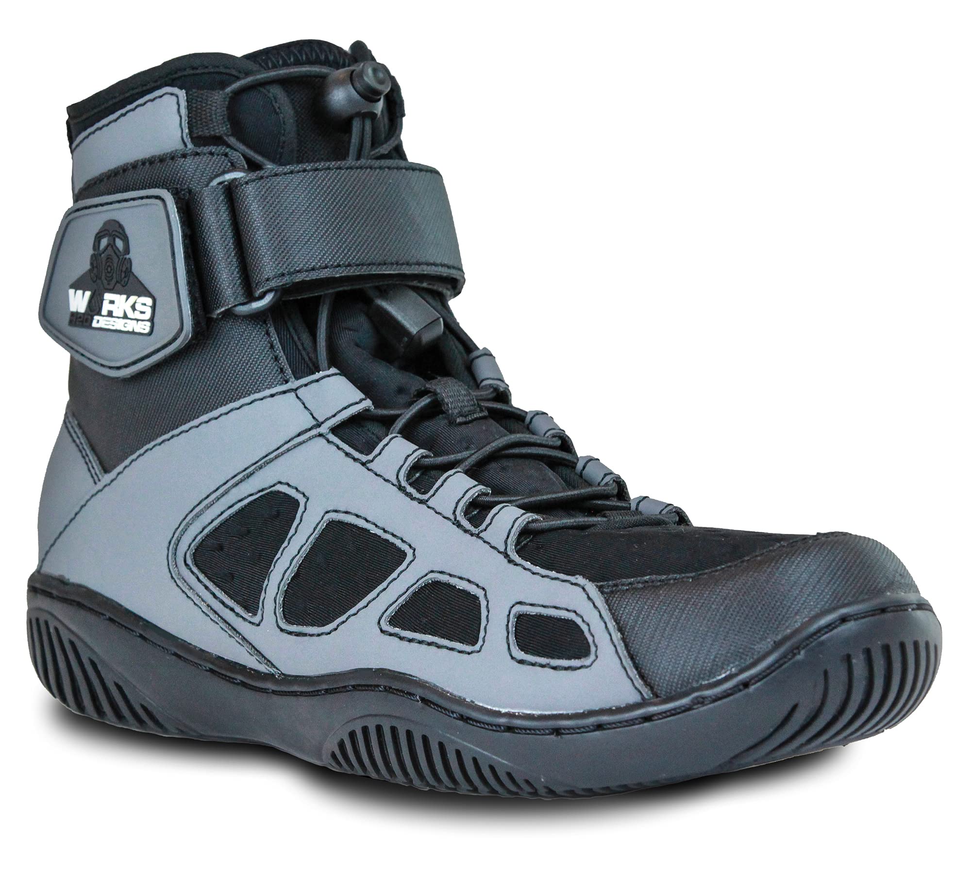 Alpha-1! Watercraft Jetski Boot by Works H2oDesigns - Lightweight & Breathable Race Boot - Designed in the USA - Smooth Movement & Stability - Ankle Support Strap, Nonslip Outsole - Wet Boot for Men