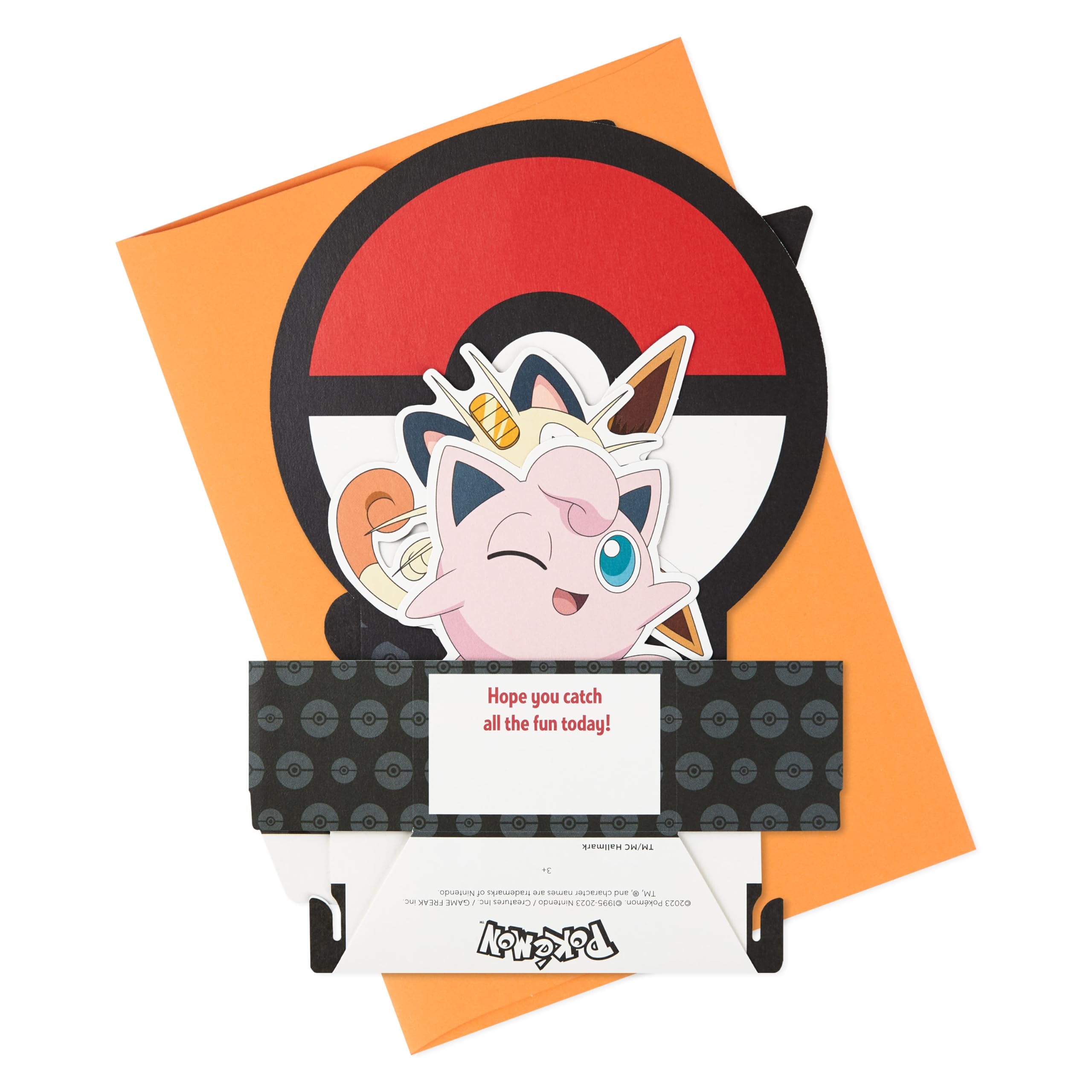 Hallmark Pop Up Birthday Card for Kids (Pokémon) Paper Wonder 3D Card for Birthday Boy