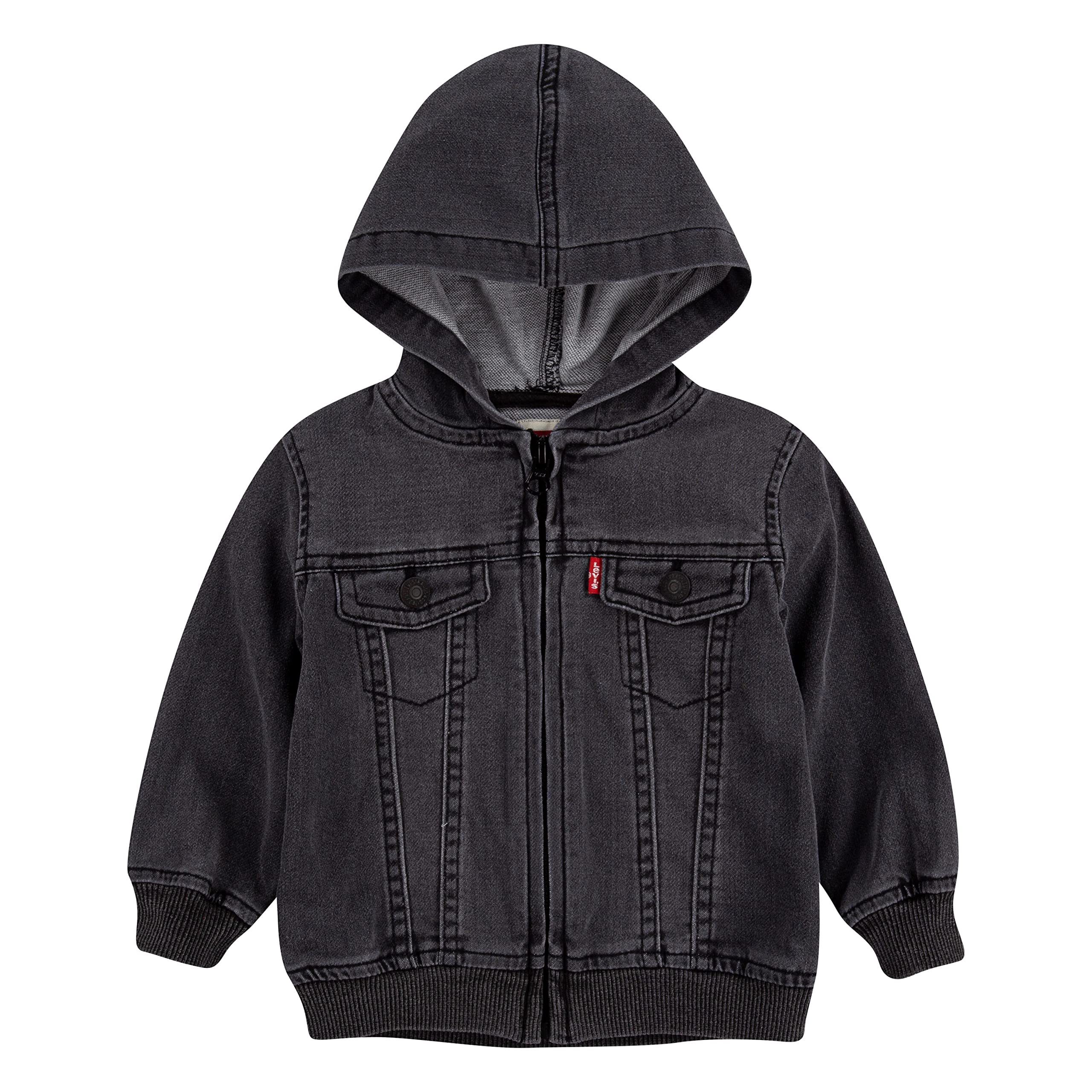 Levi's Baby Boys Hoodie, Pebble Grey, 12M