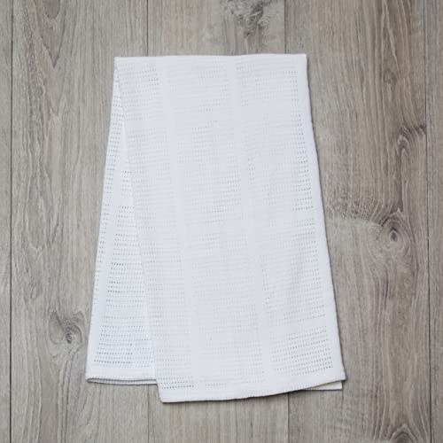 lulujo Baby Cellular Baby Blanket, White