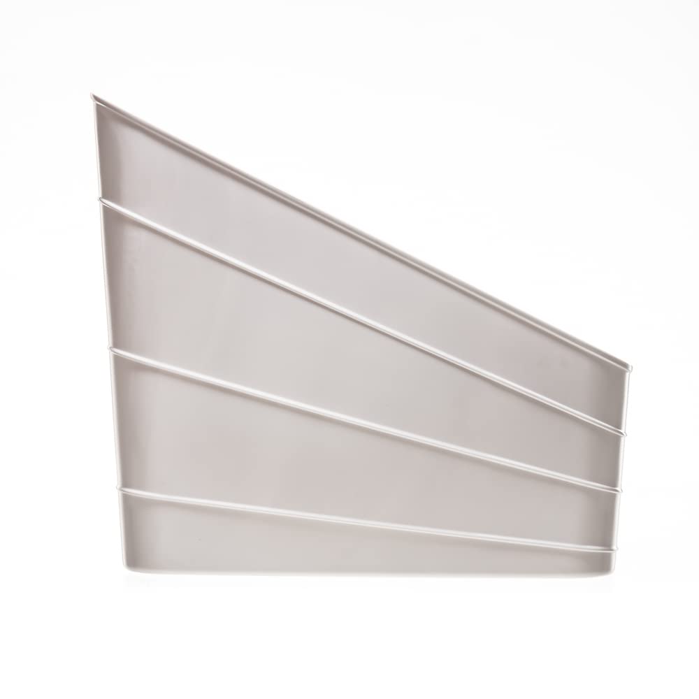 Starplast Medium Closet Bins 4-Pack – 12.3" x 12.1" x 10.7" BPA-Free, Flexible Polyethylene Storage Bins with Wide Openings, 1 Handle, and Sturdy Base for Home, Office, or Dorm – White
