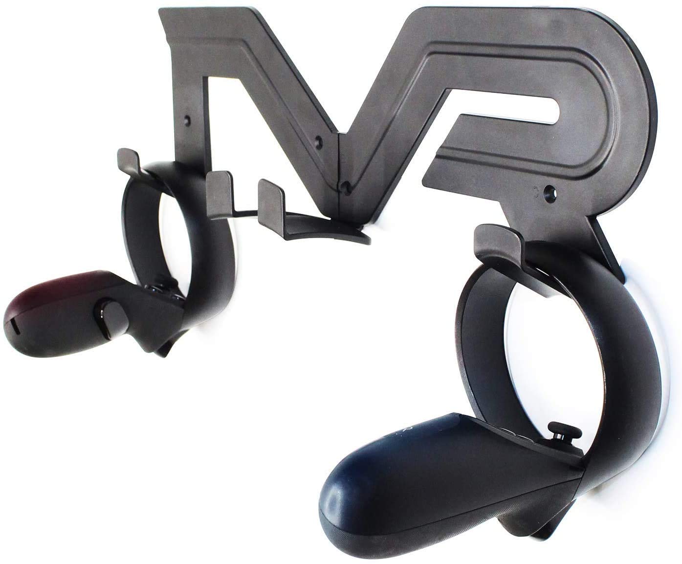 CNBEYOUNG VR Headset Wall Mount Storage Stand Hook Compatible with Quest 3S 3 Quest 2 Pro, Apple Vision Pro, Valve Index, PSVR 2, HTC Vive, Pico 4, Pimax VR MR XR Headsets and Controllers (Black)