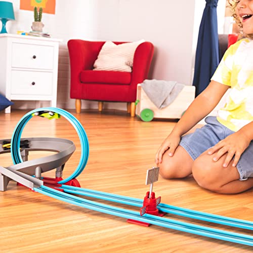 Driven by Battat – Toy Car Racing Loop Playset – 28Pc Toy Racing Loop Set – Race Car Toys and Playsets for Kids – Pullback Cars – 3 Years + – Turbo Dash (28pc)