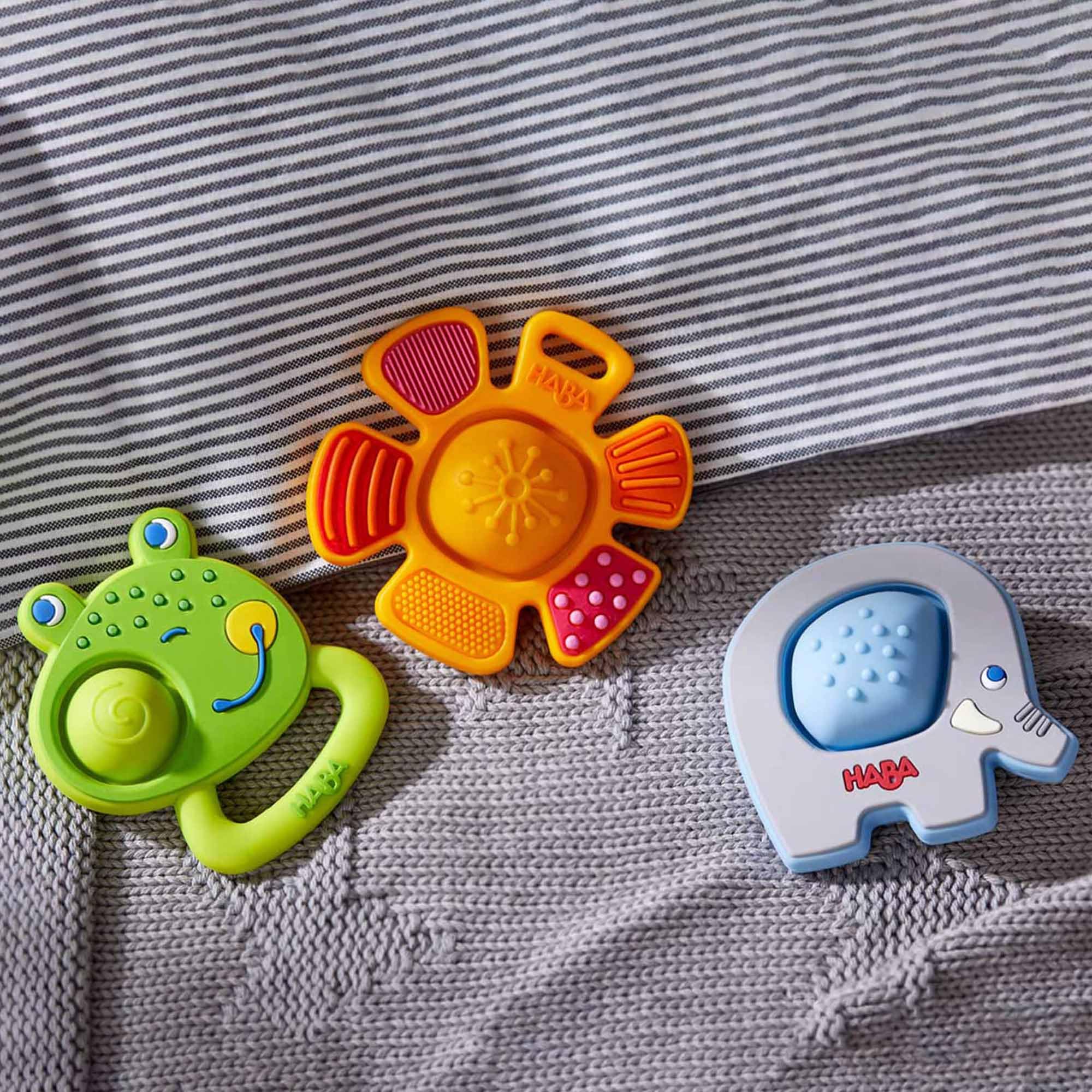 HABA Popping Frog Silicone Baby Fidgeting and Teething Toy