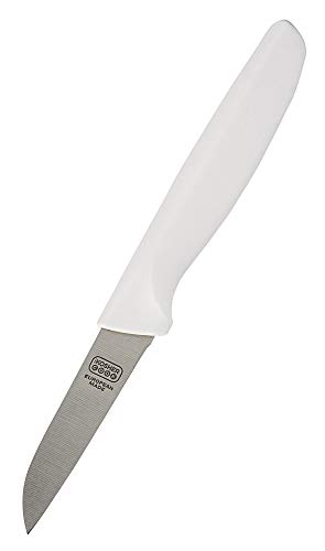 The Kosher Cook Paring Knife, Sharp Kitchen Knife, Ergonomic Handle, Pointed Tip, Color Coded Kitchen Tools (Pack of 3)