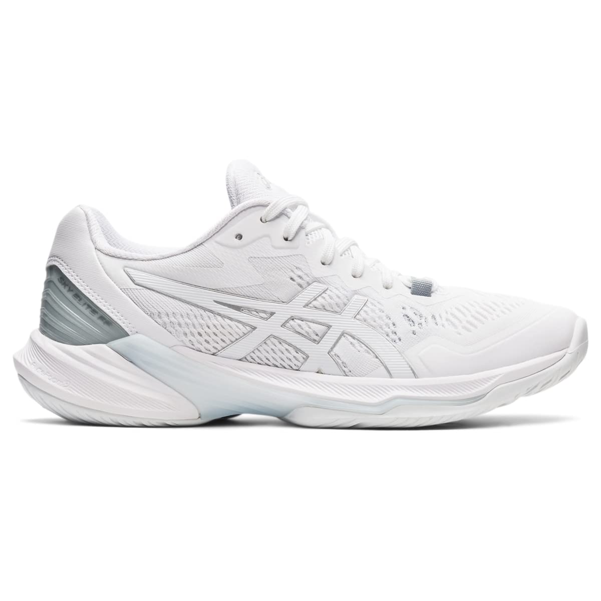 ASICS Women's Sky Elite FlyteFoam 2 Volleyball Shoes, 7.5, White/White