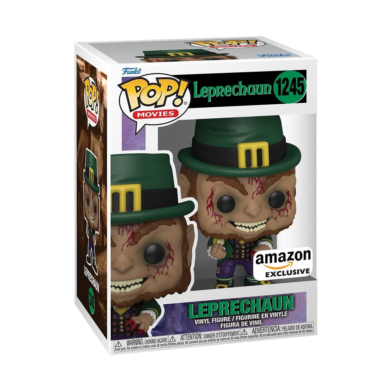 Funko Pop! Movies: Leprechaun - Leprechaun (Bloody), Amazon Exclusive, Multicolor, 65033