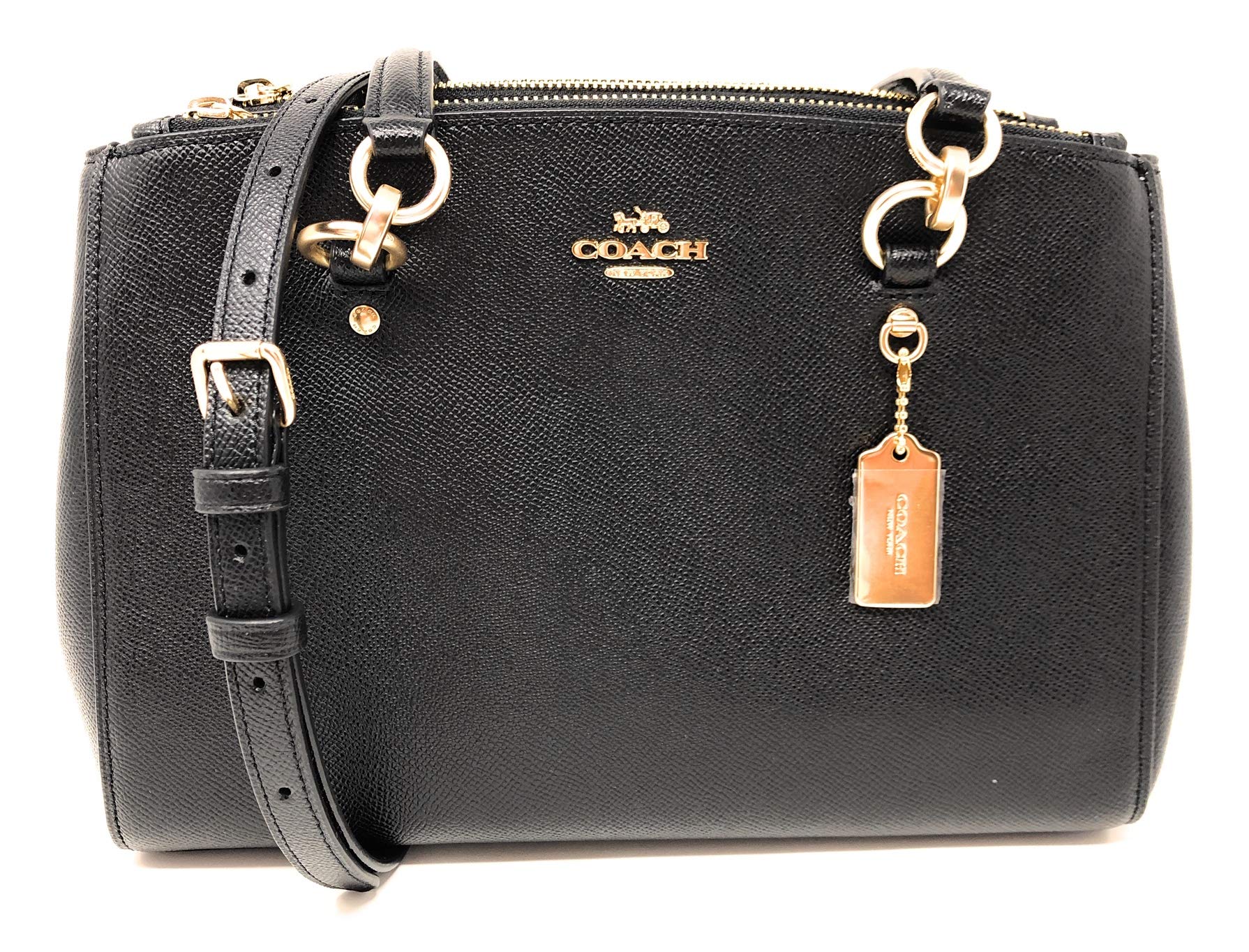 Coach Etta Carryall Crossbody Shoulder Handbag Purse F76938 (IM/BLACK), Large