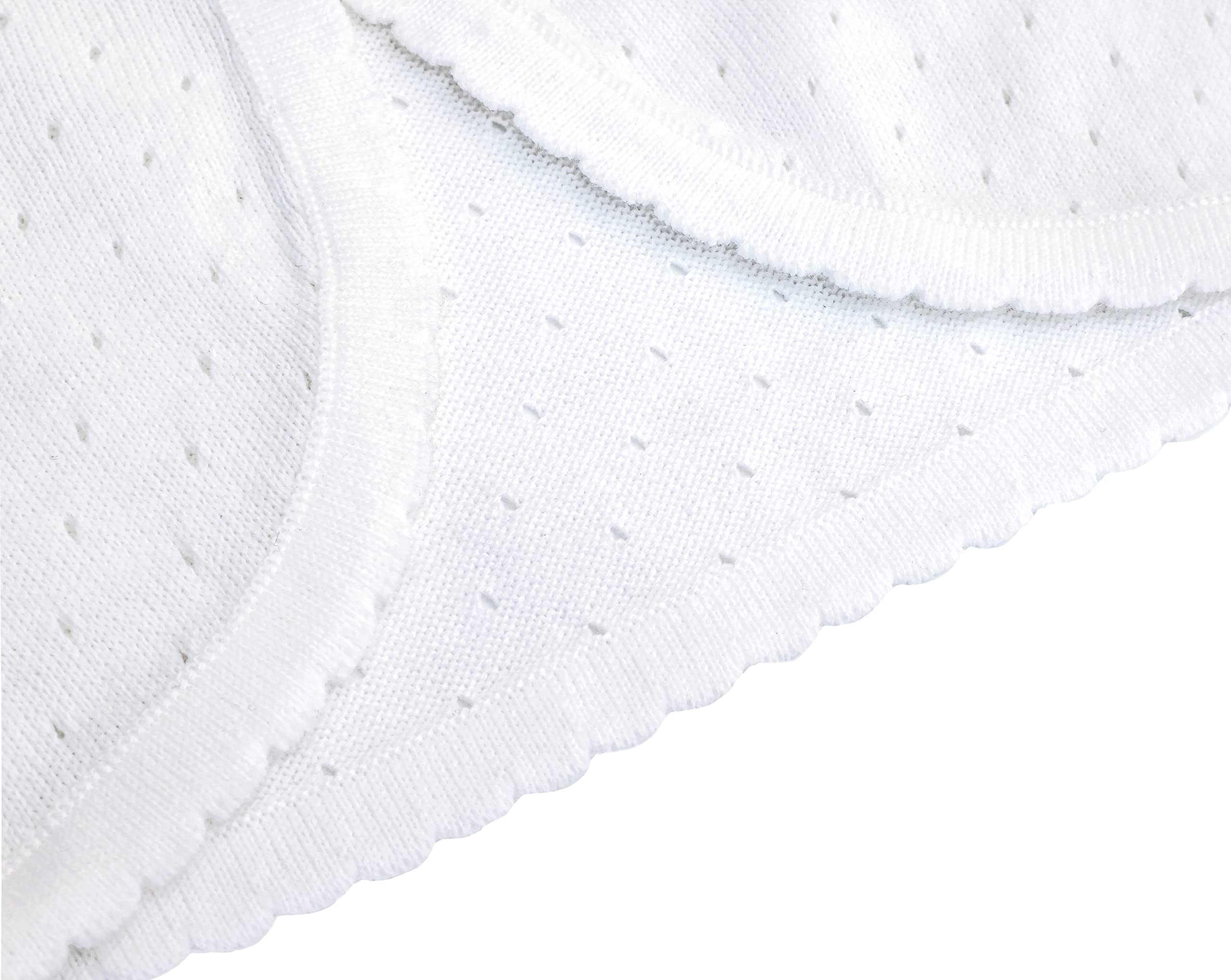 Lilax Baby Girls' Knit Long Sleeve One Button Closure Bolero Shrug 3-6 Months White