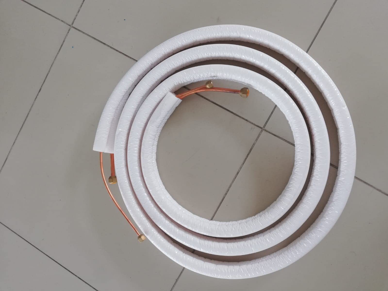 DuctlessAire - Insulated Copper Twin Coil Mini Split Line Set - HVAC & AC Hose, Indoor/Outdoor Use - Air Conditioning Accessories - 25 Ft (1/4 x 3/8 inches)