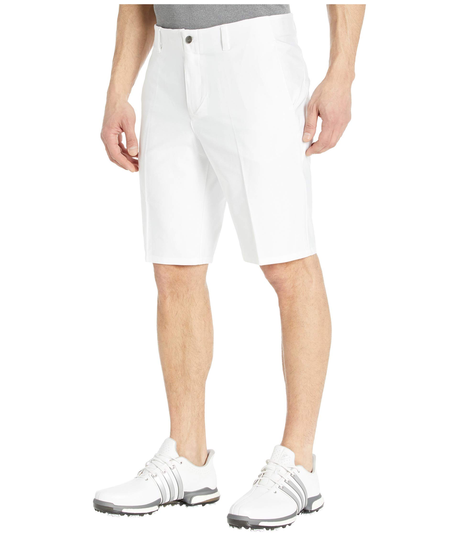 adidas Golf Ultimate365 3-stripes Competition Shorts, White, 32"