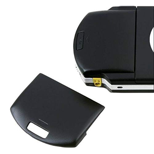 Hallwayee Battery Cover Back Case for PSP 1000 Parts Black Battery Door Cover