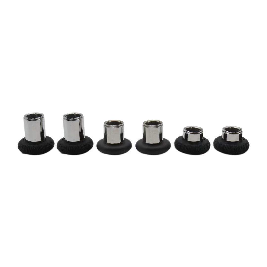 Gxcdizx Black 6 in 1 Elite Series 2 Metal Mod Swap Thumbsticks Joysticks, Magnetic Analog Stick Grips Replacement for Xbox One Elite Controller Series 2