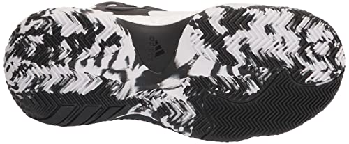 adidas Harden Vol. 6 Basketball Shoe, Black/Black/White, 4 US Unisex Big Kid