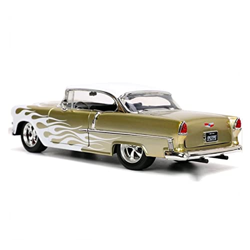 APLIQE Scale Model Vehicles for 1955 Chevy BEL AIR Simulation Die Casting Metal Model Children's Toy Gift1:24 Sophisticated Gift Choice