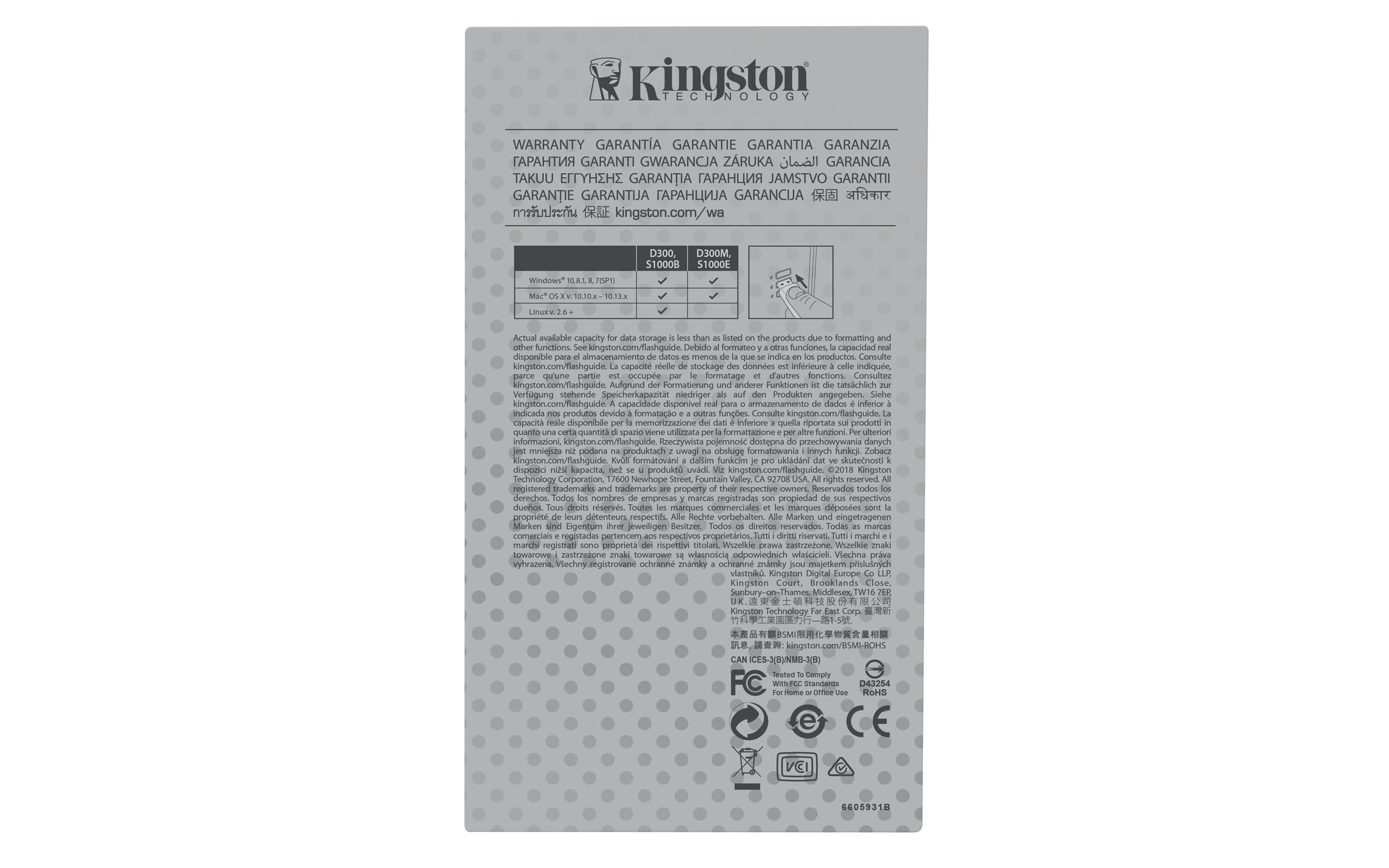 Kingston Ironkey S1000 4GB Encrypted USB Flash Drive On-Device Cryptochip FIPS 140-2 Level 3 Multi-Password Security Options IKS1000B/4GB