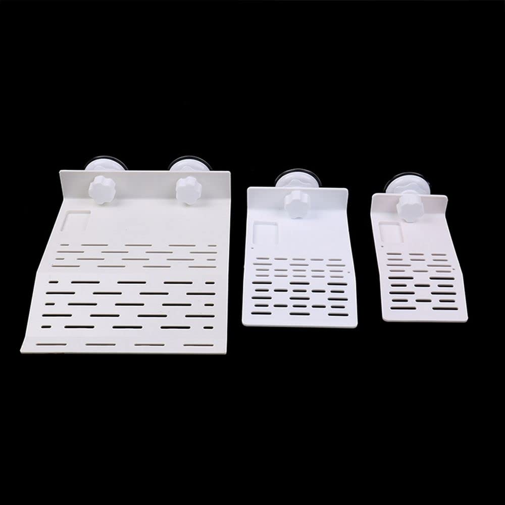 MinLia Feeders Fish Tank Decor Aquatic Pet Supplies Tortoise Aquarium Turtle Platform Rest Board Turtle Pier Basking Terrace(L)